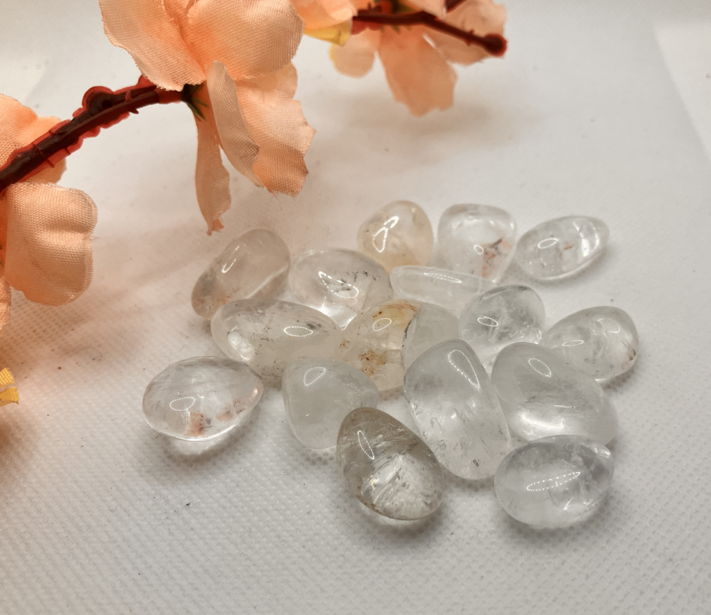 Clear Quartz Tumble Stone - Sampada Crystals